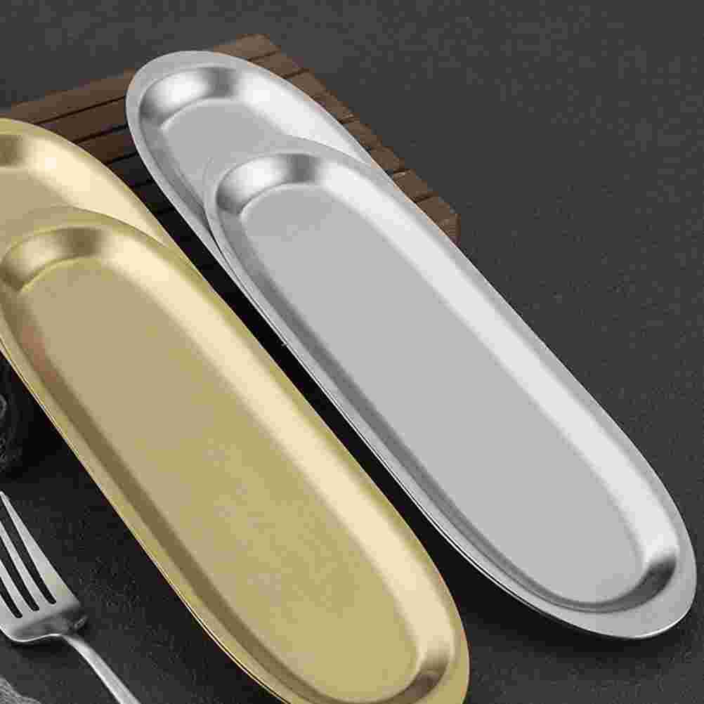 Sushi Plate Stainless Steel Food Plate Household D... – Grandado