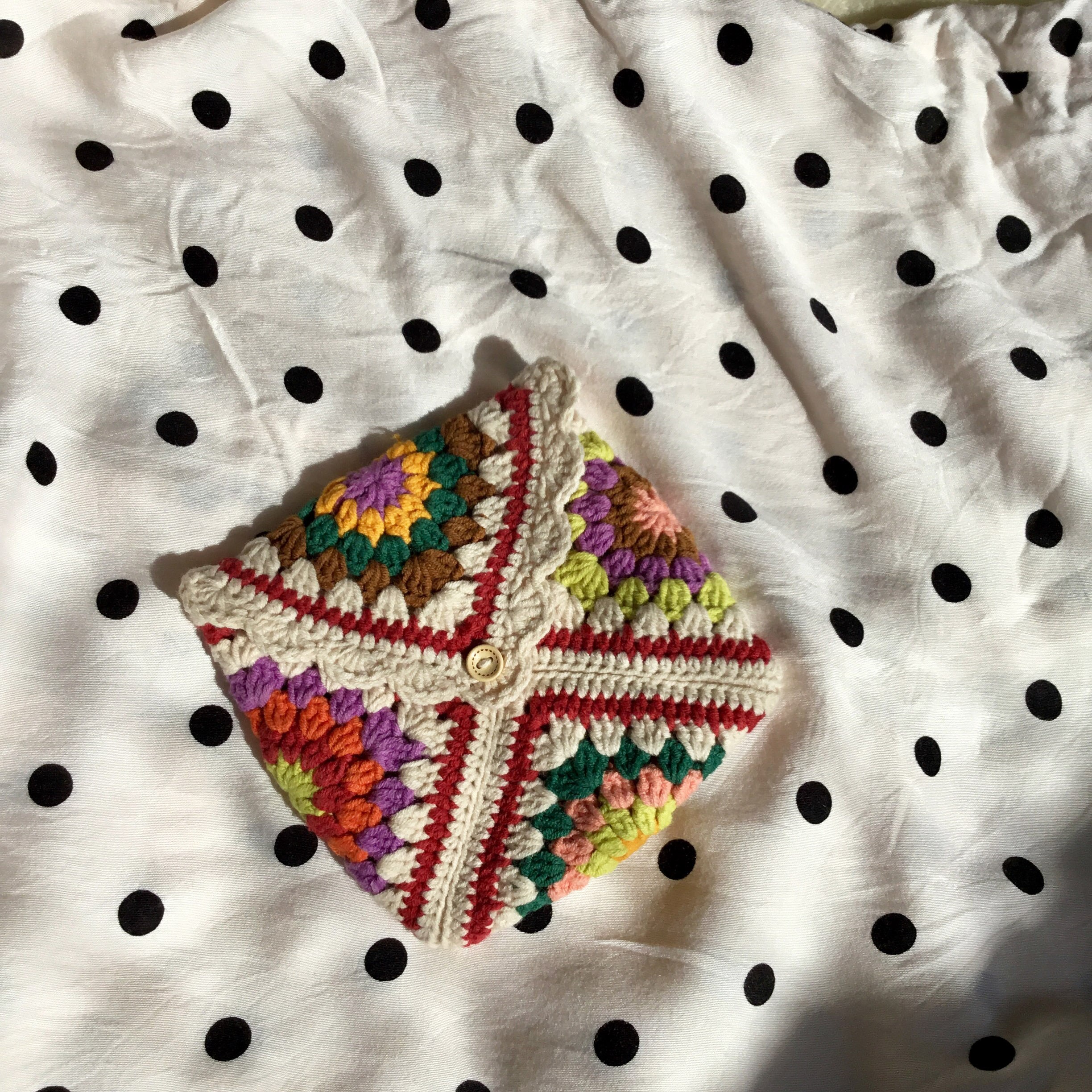 Creamy White Crochet Small Purse Knit Cute Mini Ba... – Vicedeal