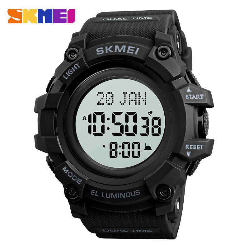 SKMEI 1680 Sport Digital Watches QIBLA Time Remind... – Grandado