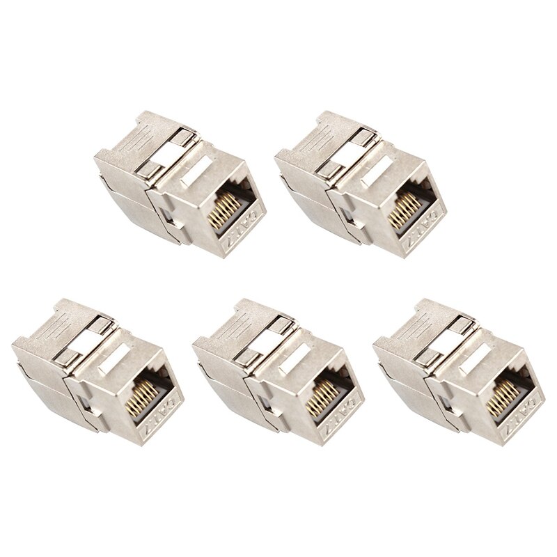 5Pcs Network RJ45 Cat7 Keystone Jack Module 360 De... – Grandado