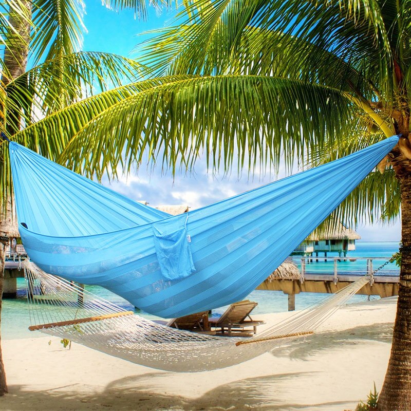 Ultra flexible wide outdoor mesh hammock double ic... – Grandado
