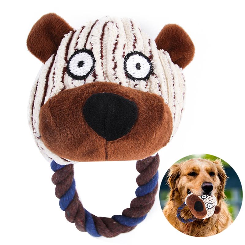 Funny Pet Dog Toys Chew Squeaky Toys Cow Bear Plus... – Grandado