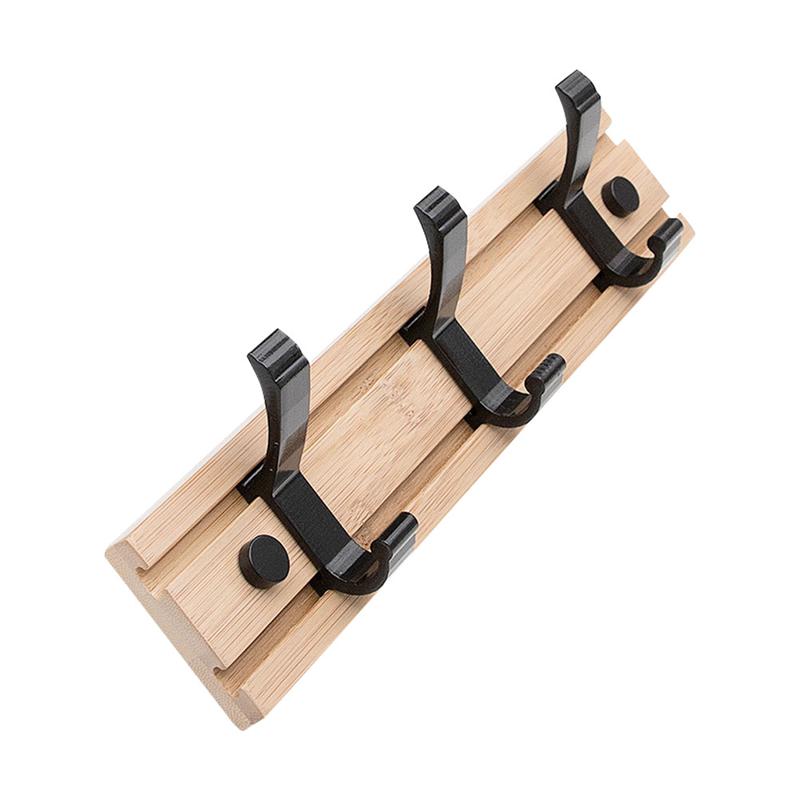 1 Set Wall Back Hooks Bamboo Wood Coat Hat Hook Ha... – Grandado