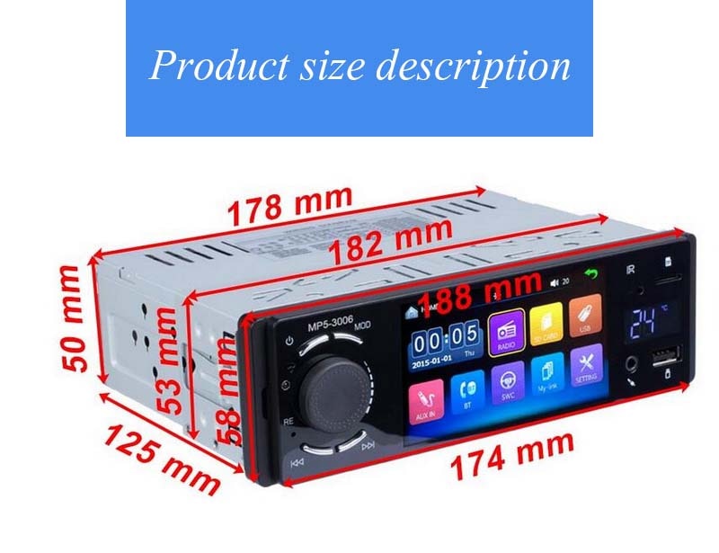 Auto Radio Usb Tf Temperatuur Display Auto Multime... – Vicedeal