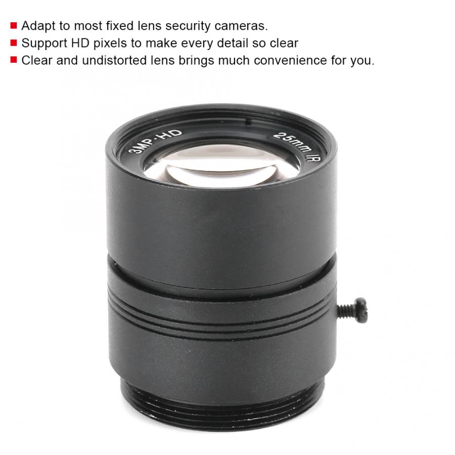 Aluminum Alloy 3MP 25mm Fixed Focal-Length CCTV HD... – Grandado