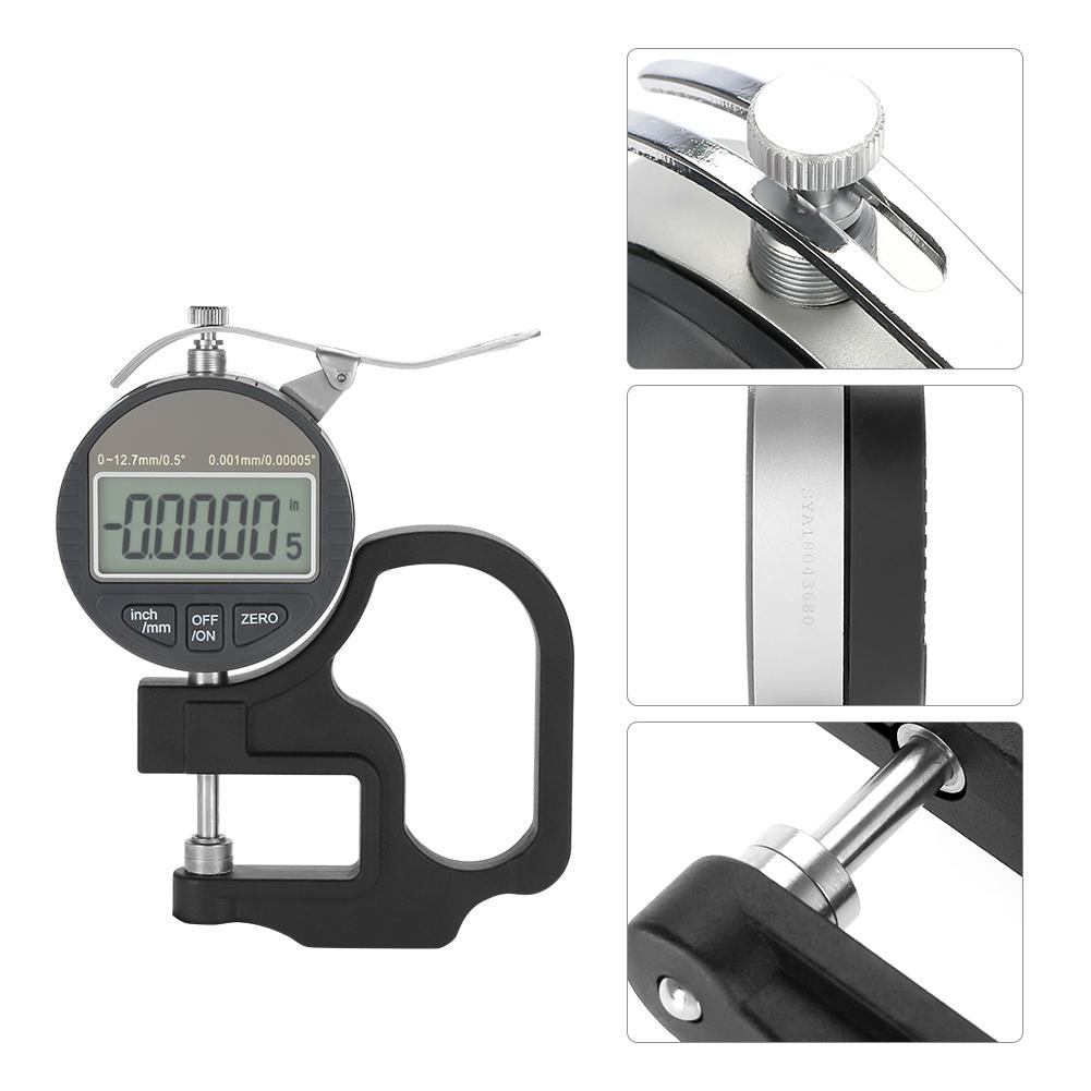 Digital Micrometer 0-12.7mm 0.001mm Electronic Thi... – Vicedeal