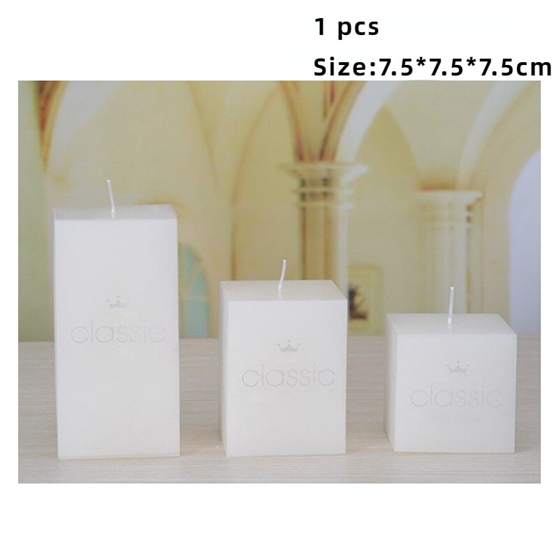 White Pillar Candles for Praying Household Candles... – Grandado