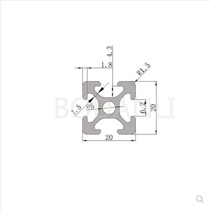 325mm 330mm 340mm 350mm aluminum extrusion profile... – Grandado