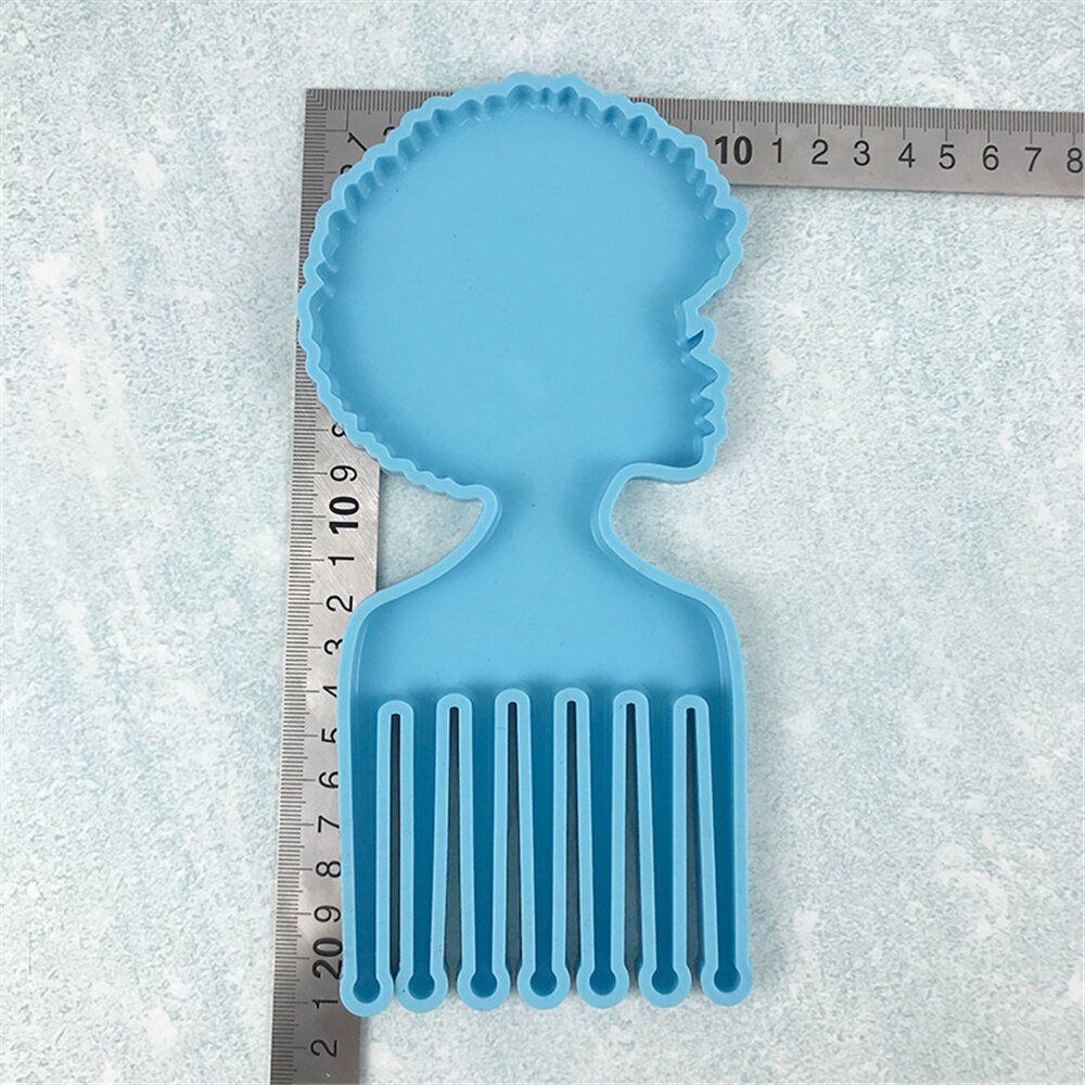 Afro Haar Kam Resin Mold Voor Lange Dikke Curly Di... – Grandado