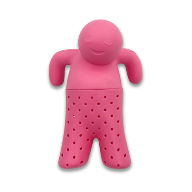 Filter Silicone Tea Infuser Reusable Bath man Shap... – Grandado