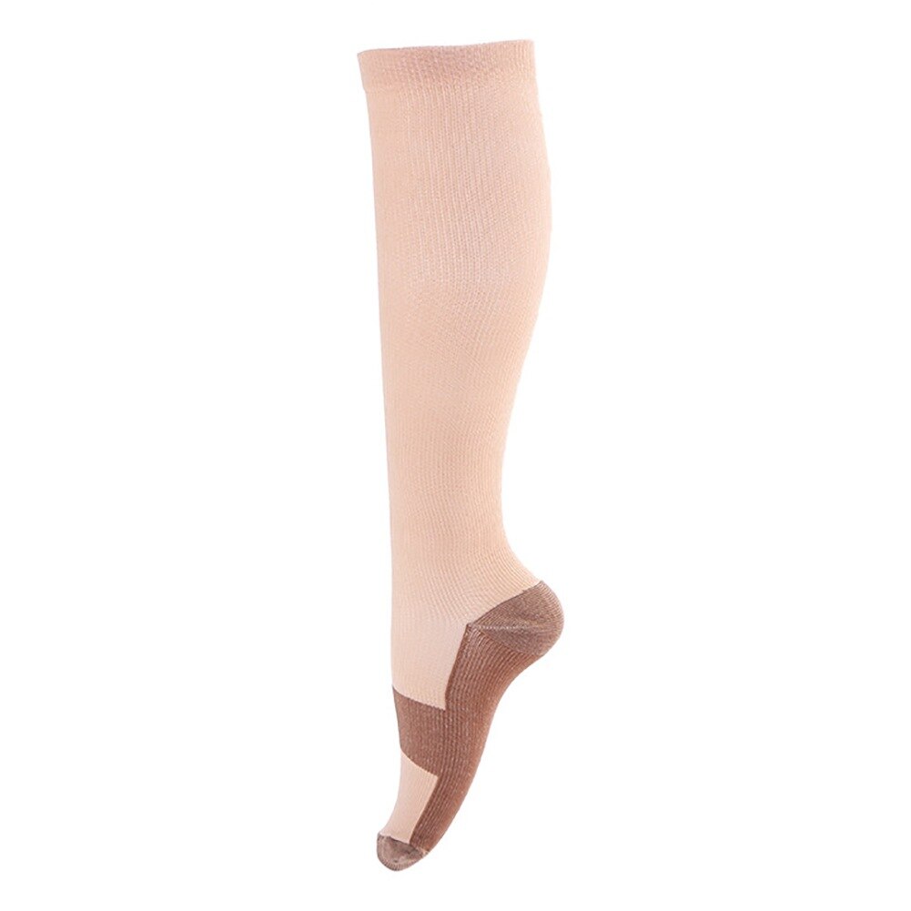 Men Women Copper Fiber Long Socks Compression Pres... – Grandado