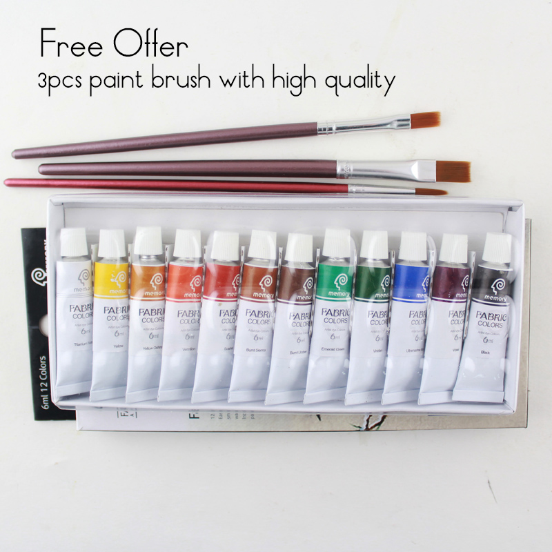 Memory Brand Textile Fabric Paint set Non Toxic Tu... – Vicedeal