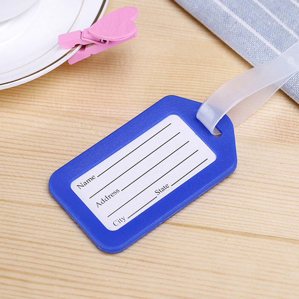 PVC Travel Luggage Bag Tag Address ID Label Suitca... – Grandado