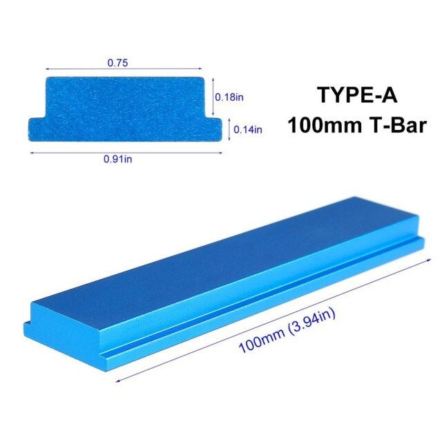 100-450Mm T-Bar Slider 100/200/300/450Mm 100Mm-450... – Vicedeal
