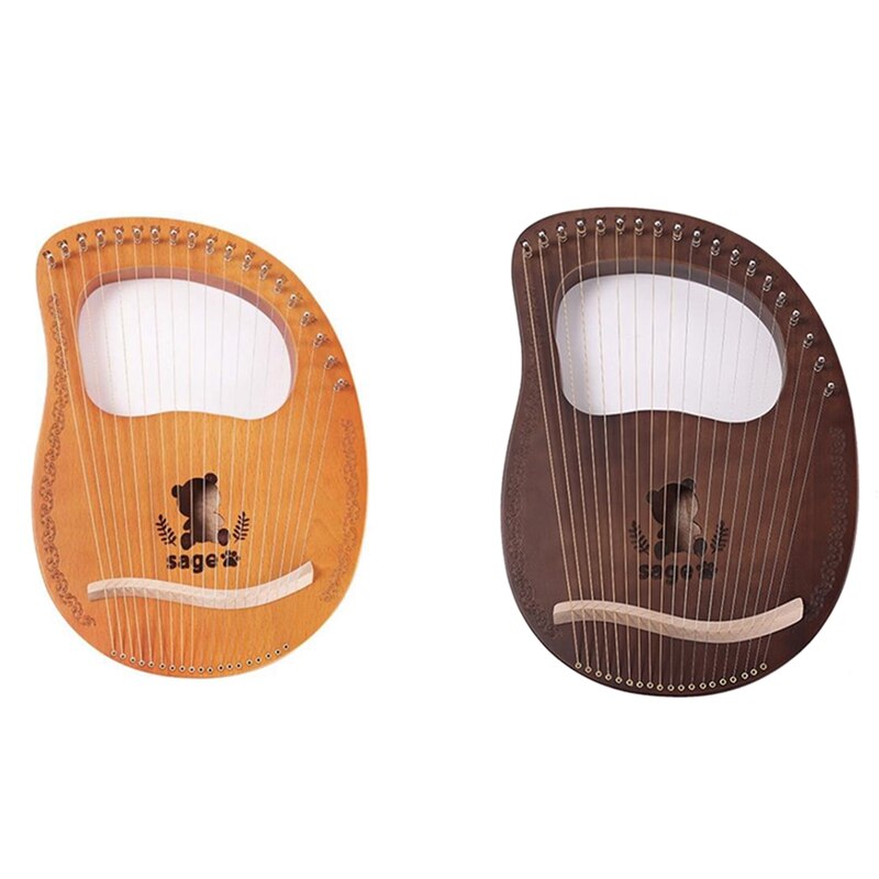 Lier Harp,16 String Harp Heptachord Mahonie Loog H... – Grandado