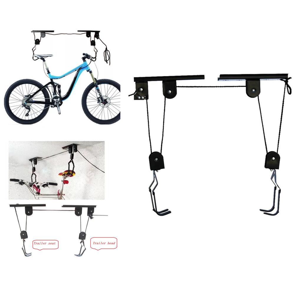 40KG Ceiling Mounted Bike Lift Rack Holder Garage ... – Grandado