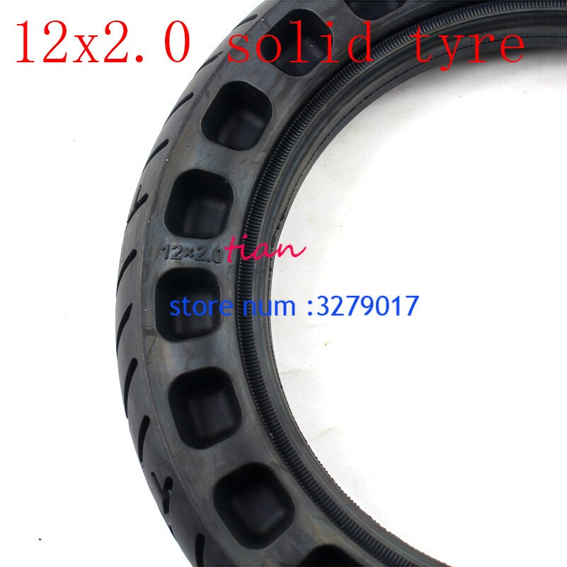 12 inch Non-inflatable tubeless solid wheel tyre 1... – Grandado