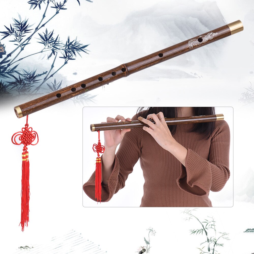 Black Bamboo Dizi Flute Key of C/D/E/F/G Tradition... – Grandado