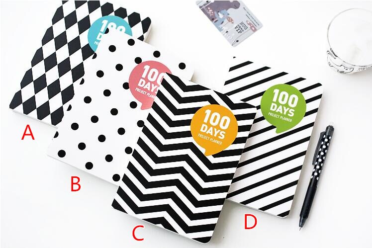 "Graph World" 100 Days Project Planner Study Agend... – Vicedeal