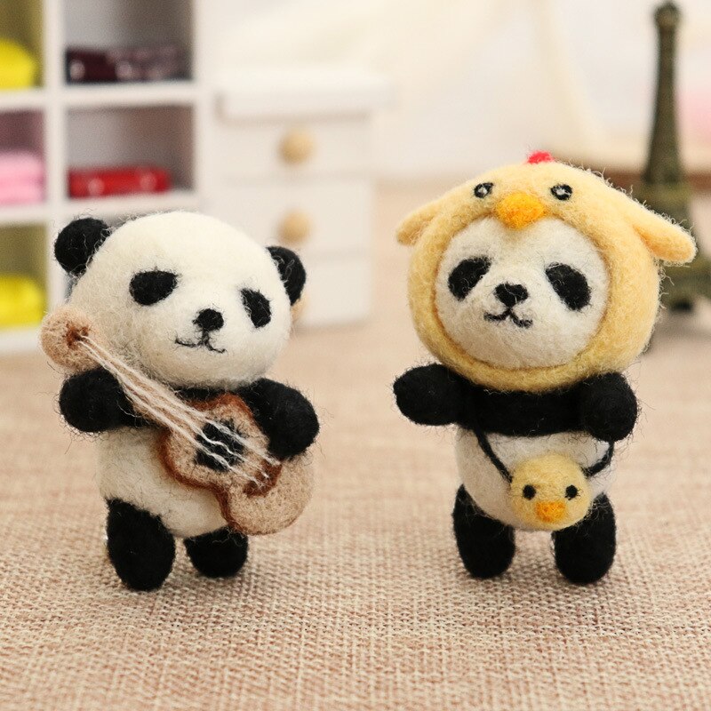 Jiwuo Lovely Pets Panda Handmade Toy Doll Wool Fel... – Vicedeal