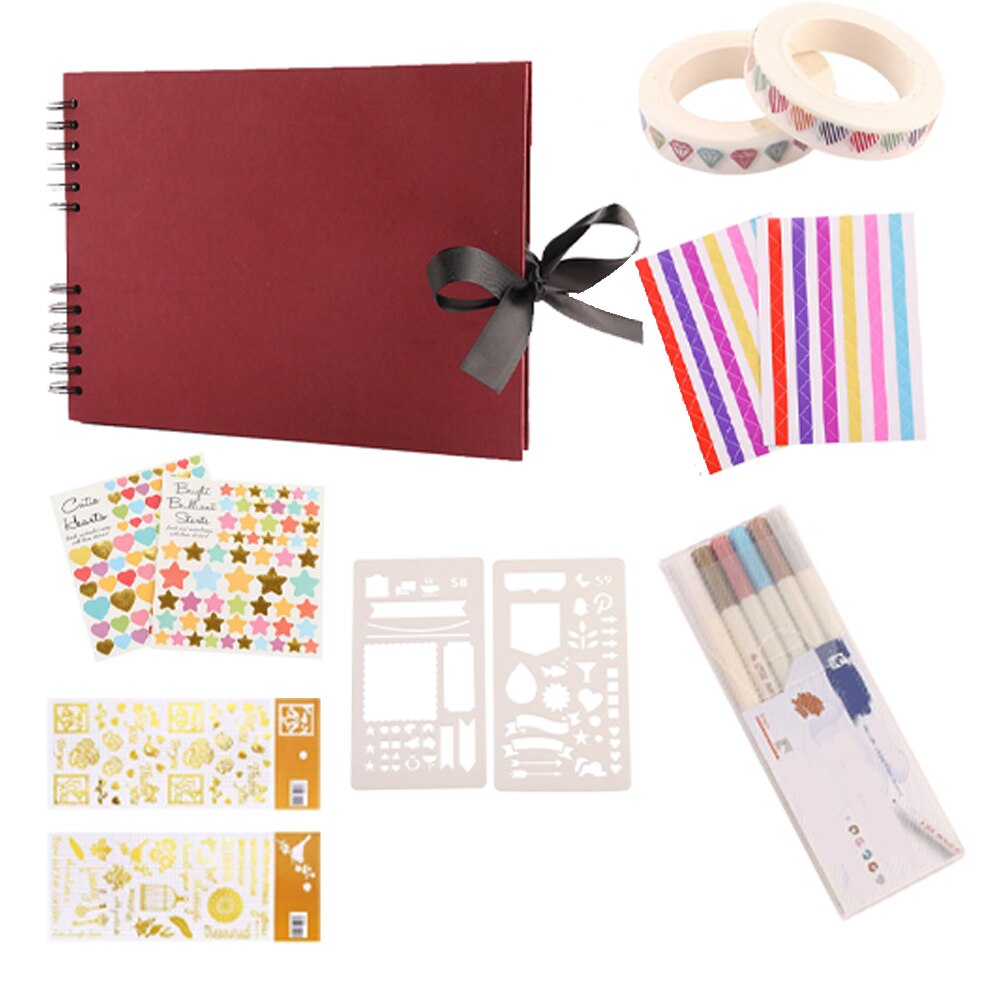 Photo Albums 80 Black Pages Memory Books A4 Craft ... – Vicedeal