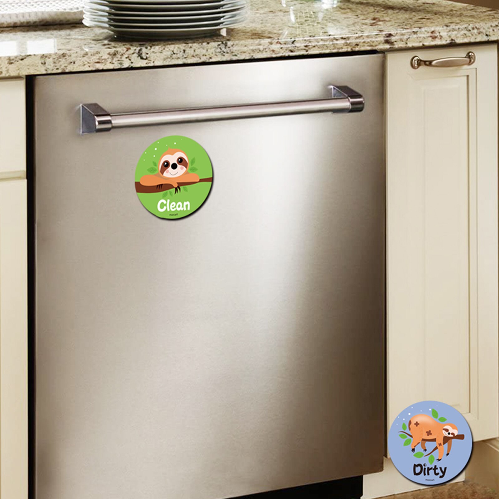 Dishwasher Magnetic Clean Dirty Sign Synthetic Res... – Grandado