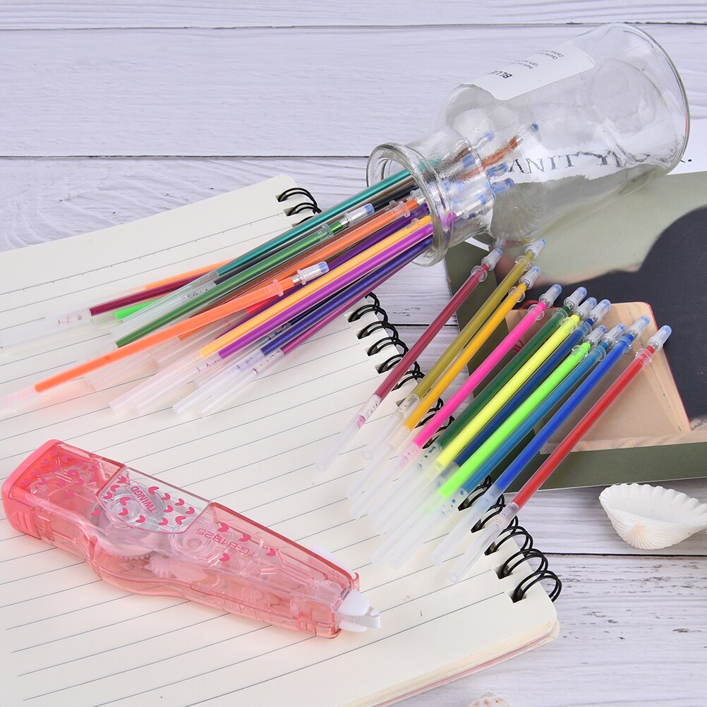 36 Stks 36 Kleuren Een SET Flash Gel Pen Highlight... – Grandado