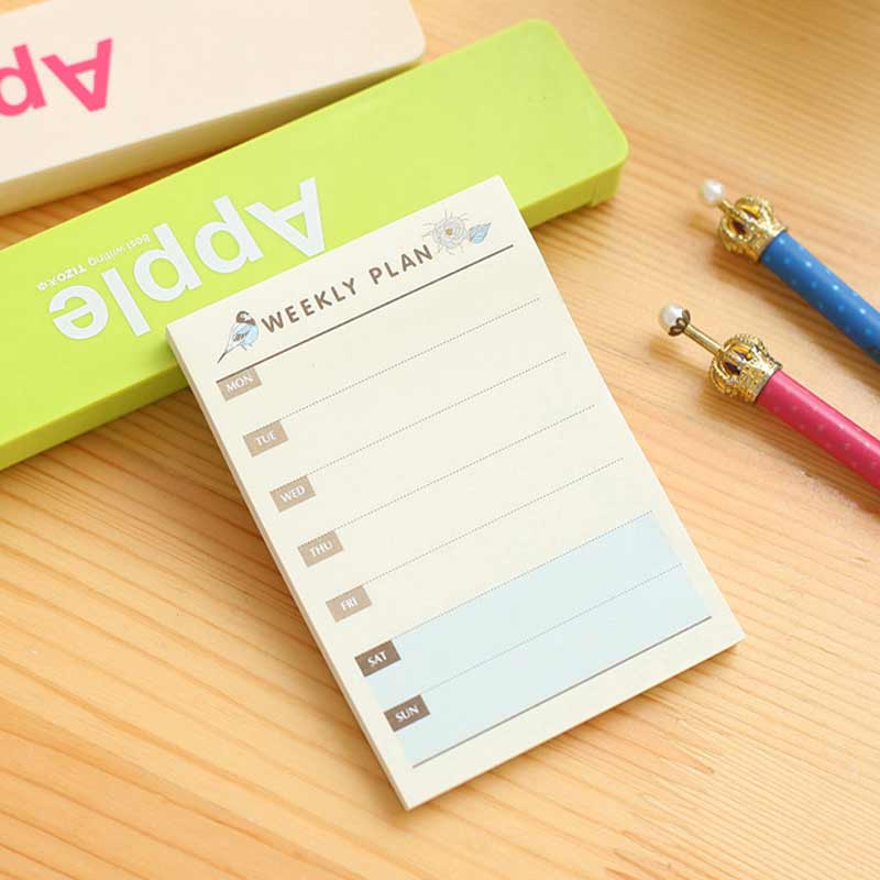 Desktop Day Plan Scratch Pad Leaf Notebook Binder ... – Grandado