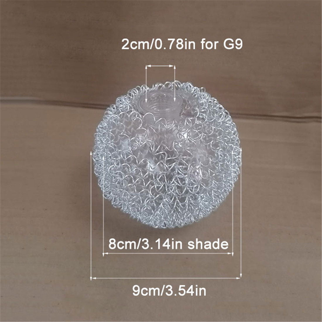 Globe clear G9 glass lampshade replacement with Al... – Vicedeal