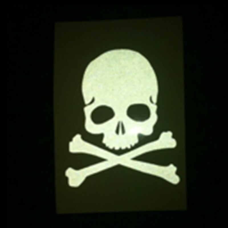 1pc Bike Reflective Sticker Fluorescent Skull Bicy... – Grandado