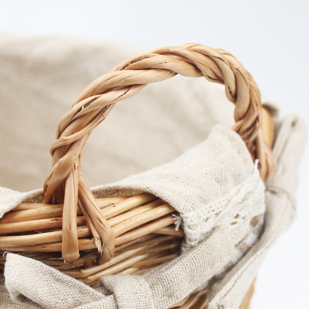 2PCS hand-made wicker storage basket set flower st... – Grandado