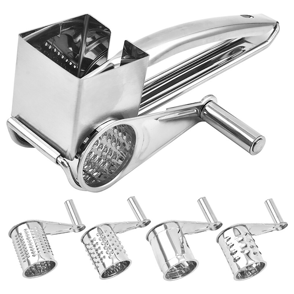 4 Planer Stainless Steel Rotary Cheese Grater Manu... – Grandado