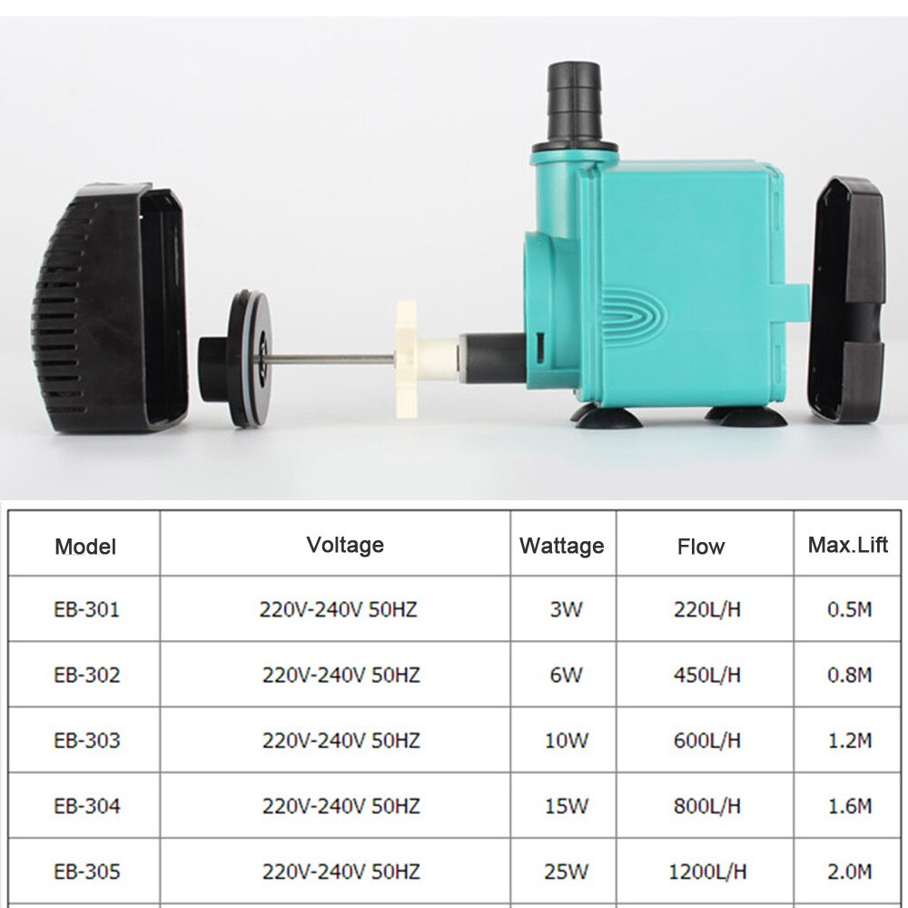 3/6/10/15/25W Ultra-Quiet Aquarium Submersible Wat... – Grandado