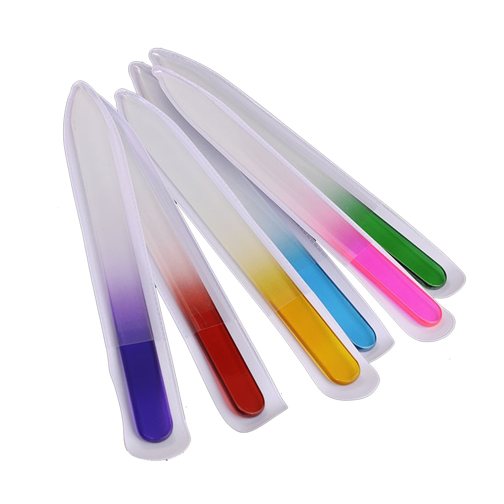 6pcs/set Nail File Crystal Polishing File Glass Na... – Grandado