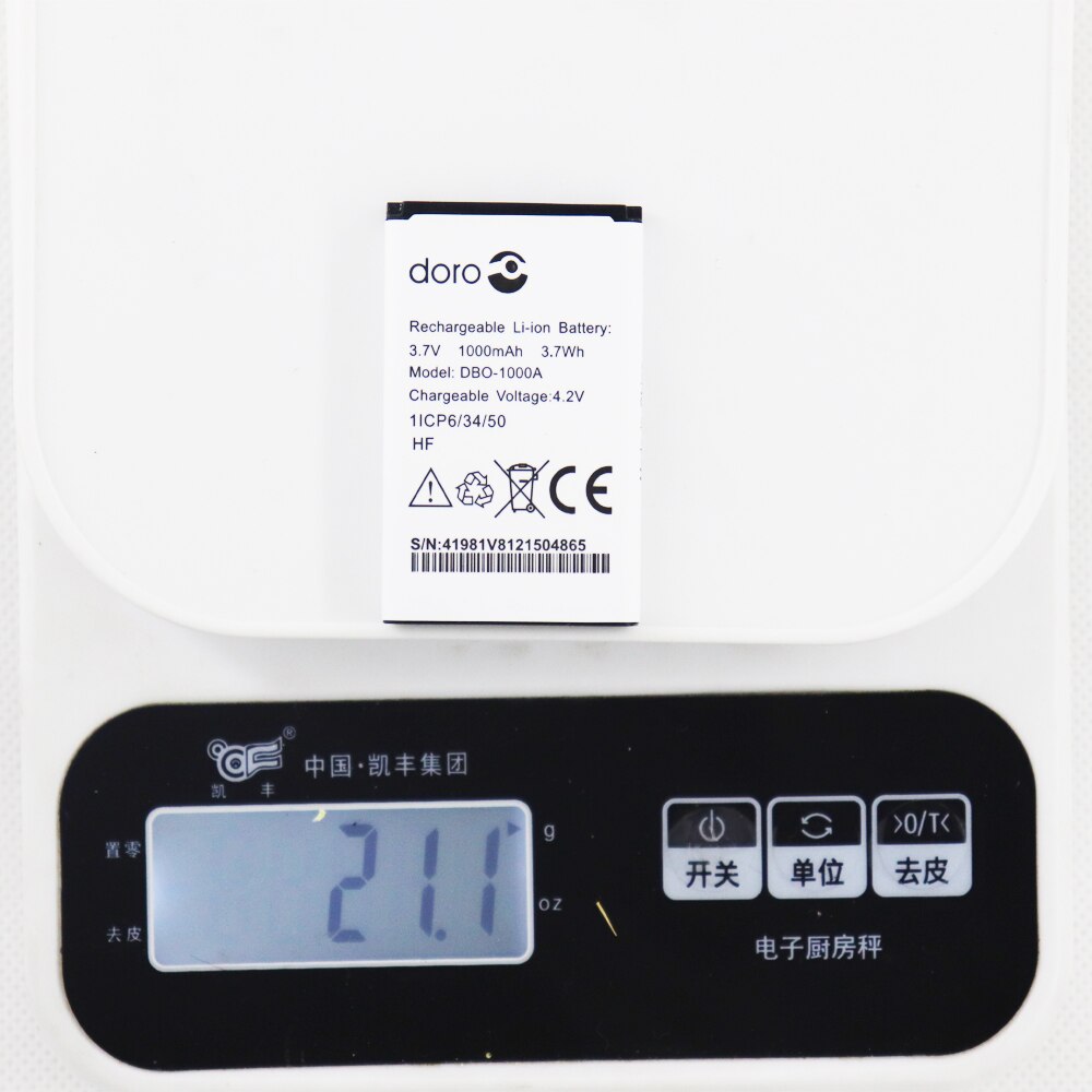 1000mAh DBO-1000A Battery For DORO 1372 / 2404 / 1... – Grandado