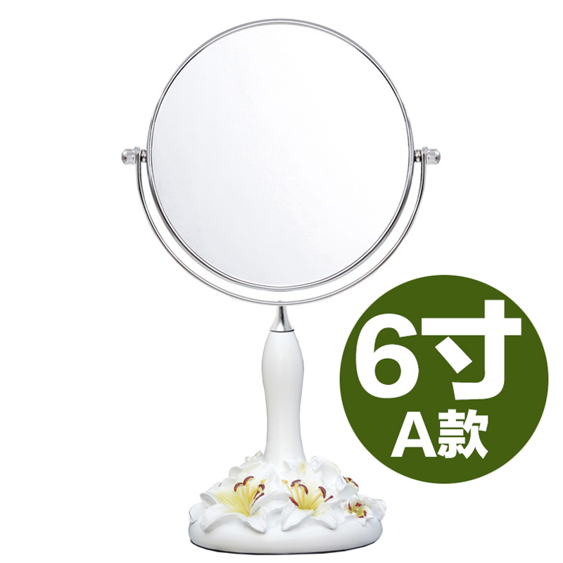Bedroom european white lily princess makeup mirror... – Vicedeal