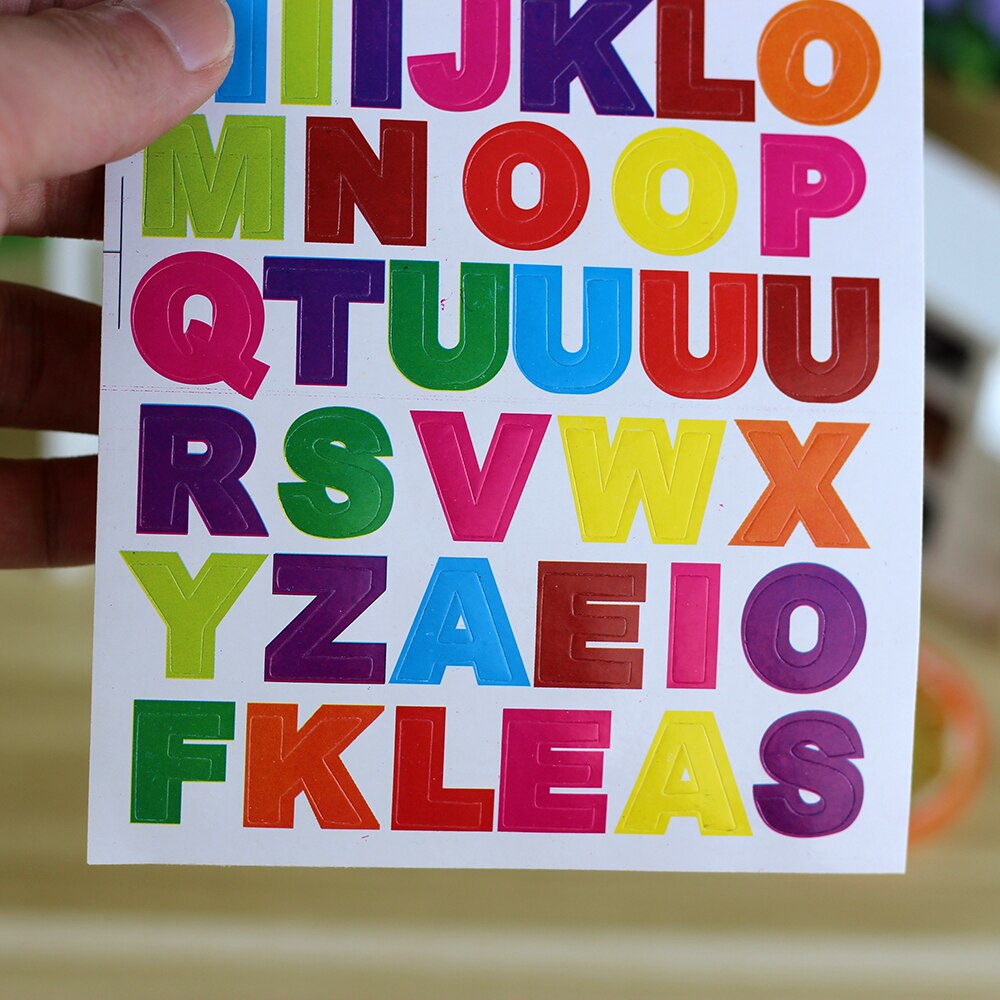 10 sheets/pack Letter Stickers Alphabet Stickers S... – Grandado