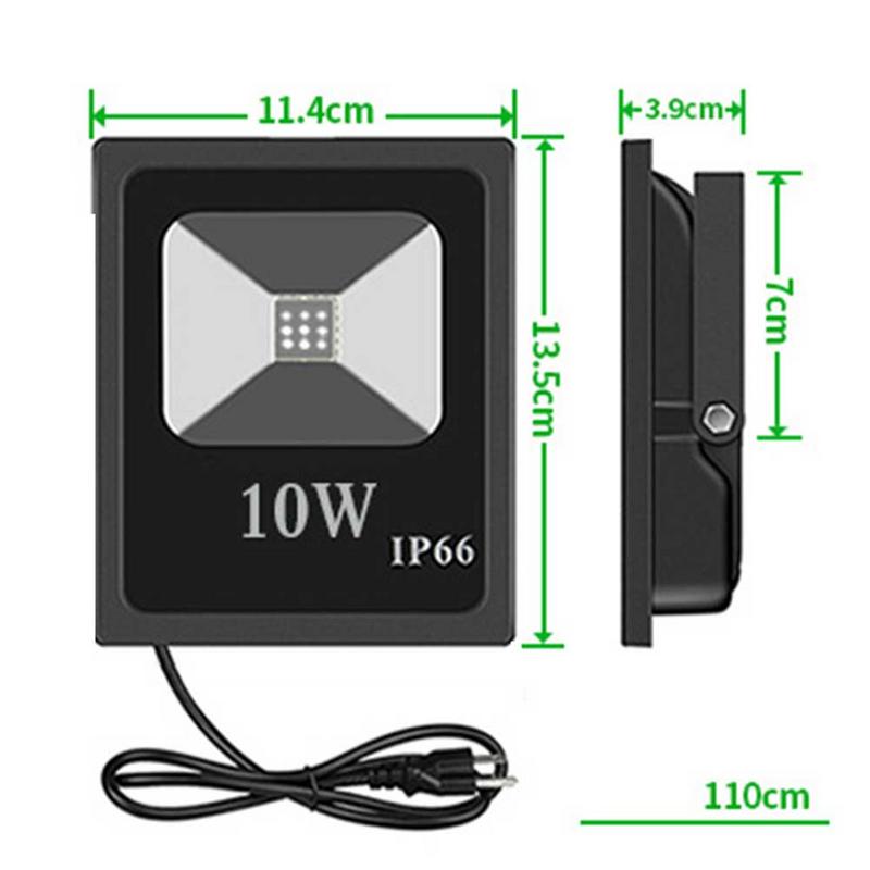 10 W UV LED Flutlicht IP66 Wasserdichte AC85-265V ... – Vicedeal