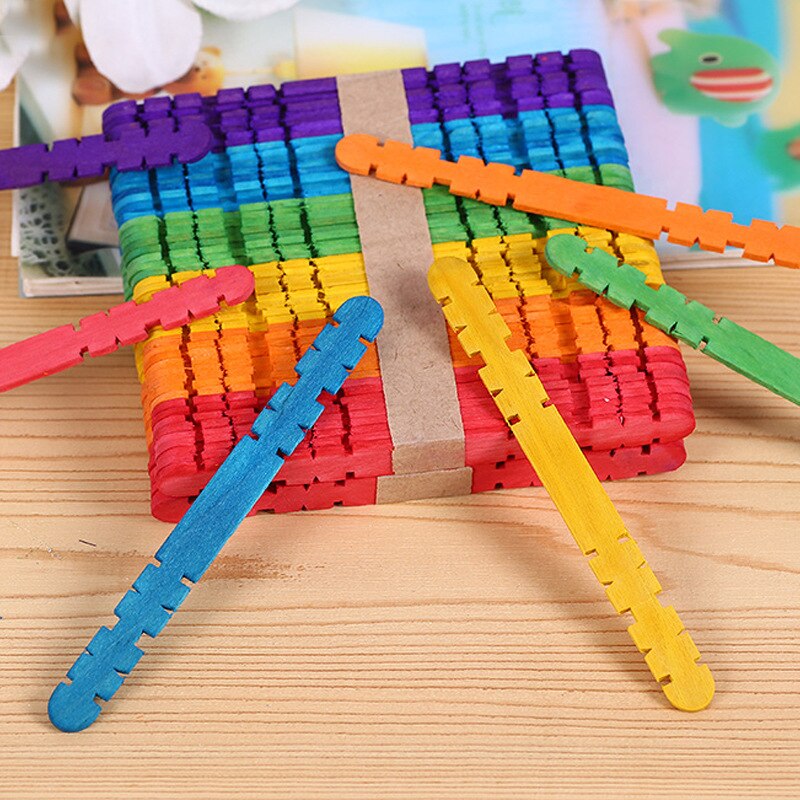 50pcs/set DIY Popsicle Ice Cream Sticks Wooden Sti... – Grandado