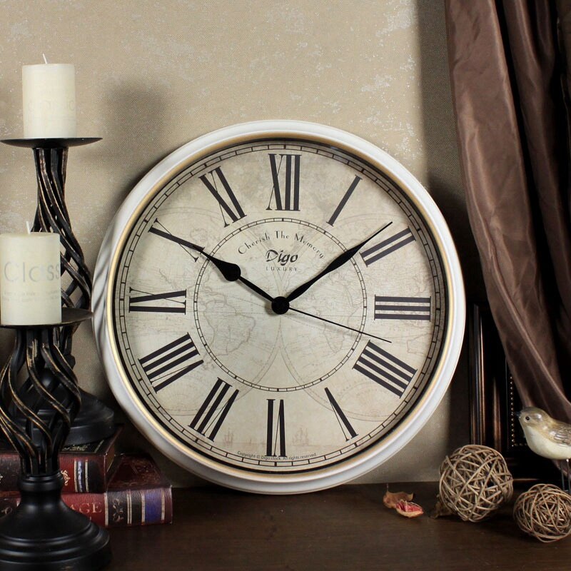 Digo Wall Clock Metal Silent Non-Ticking Battery Q... – Grandado