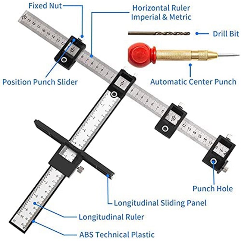 Cabinet Hardware Jig Set, Hardware Template Tool,A... – Grandado