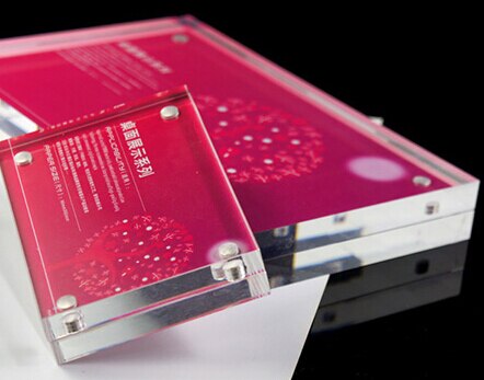 6 inch clear magnetic acrylic block, card / poster... – Grandado