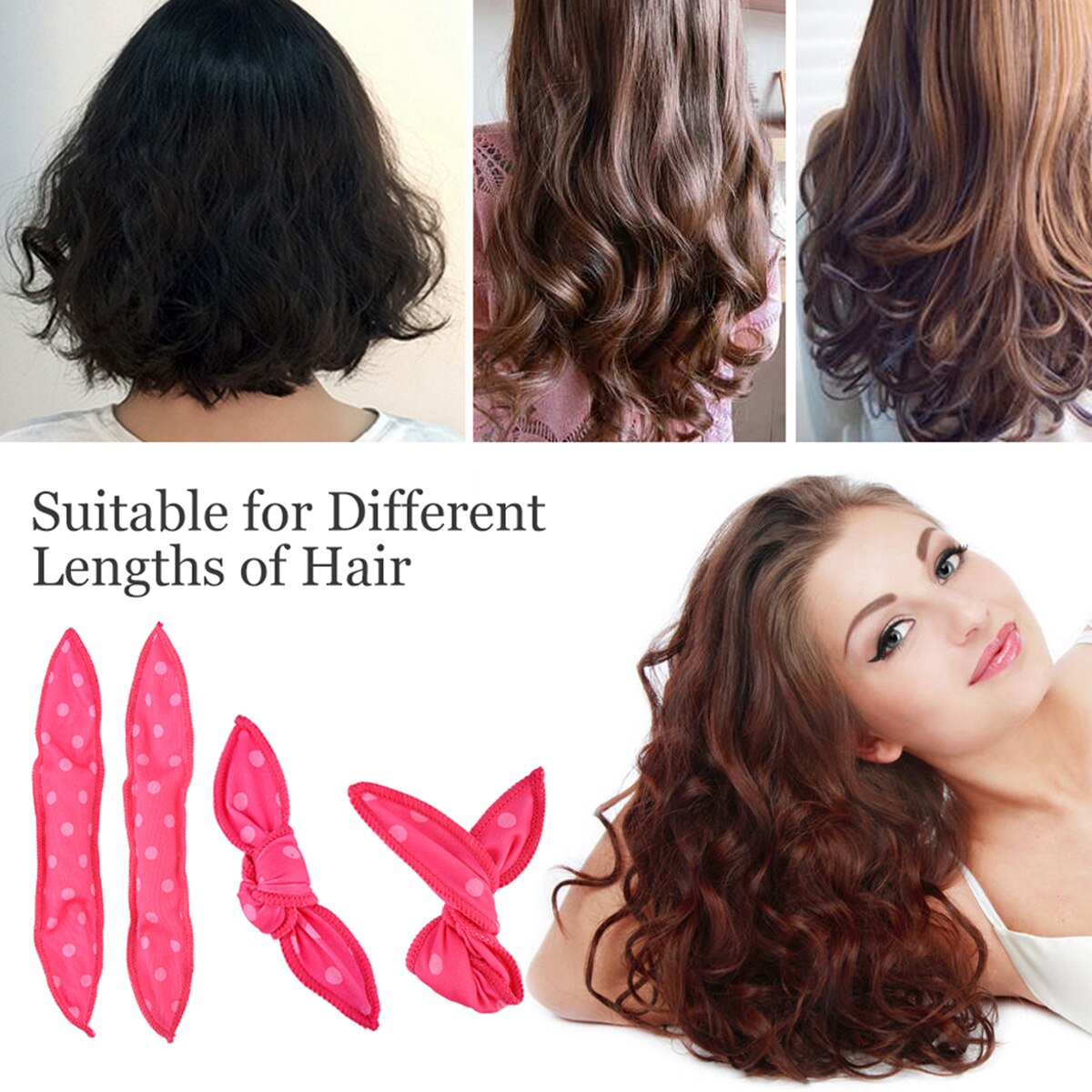 10 stk magic curler hårruller natsøvn wave point s... – Grandado