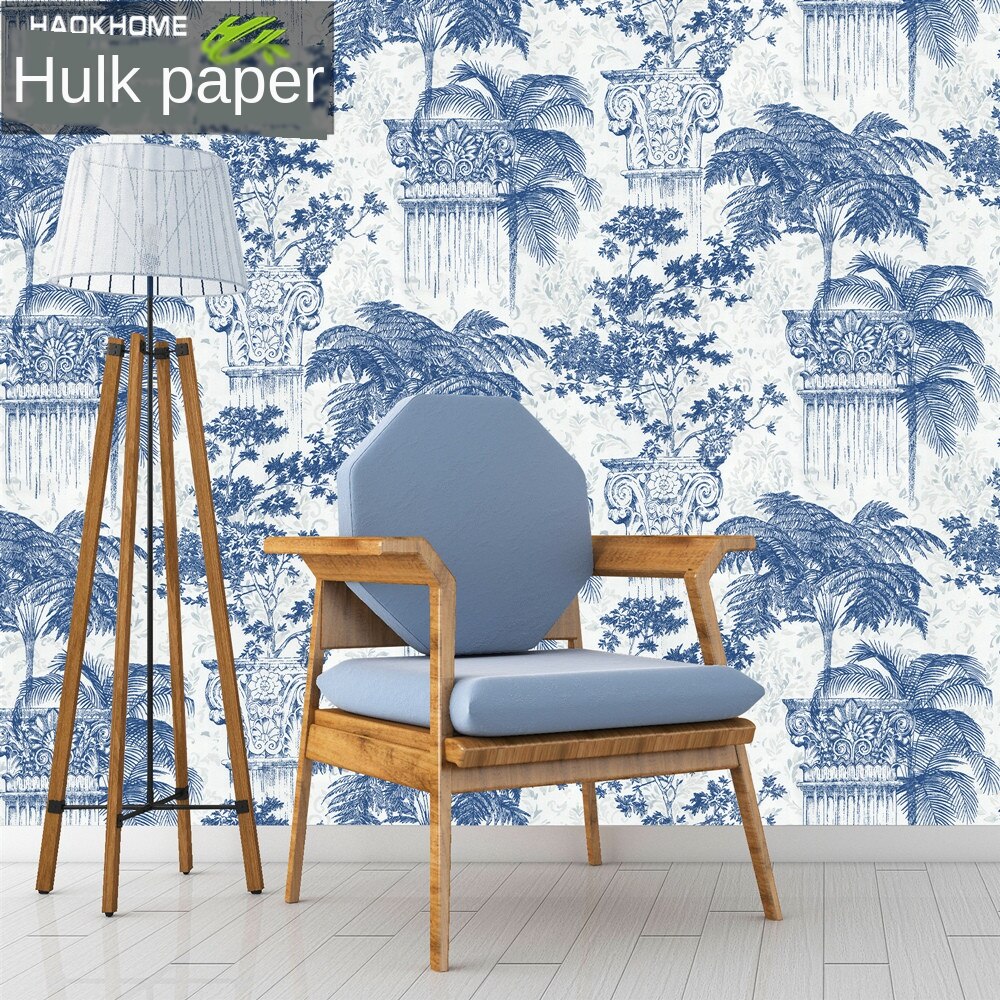 blue and white porcelain ancient Greek Roman colum... – Grandado