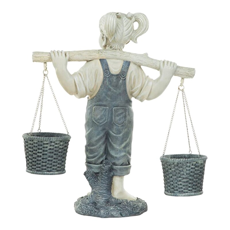 Flowers for Felicity Little Girl Garden Statue Two... – Grandado