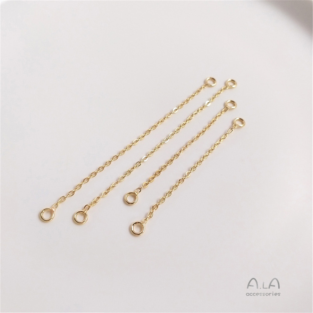 14K Vergulde Diy Accessoires Dubbele Cirkel Staart... – Vicedeal