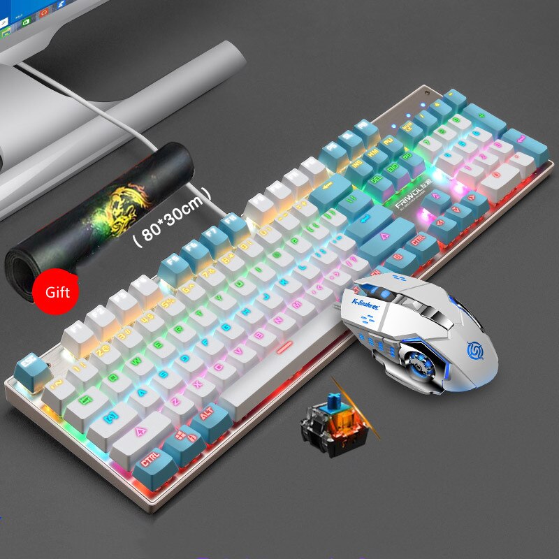4 In 1 3 In 1 Mechanical Gaming Keyboard and Mouse... – Vicedeal