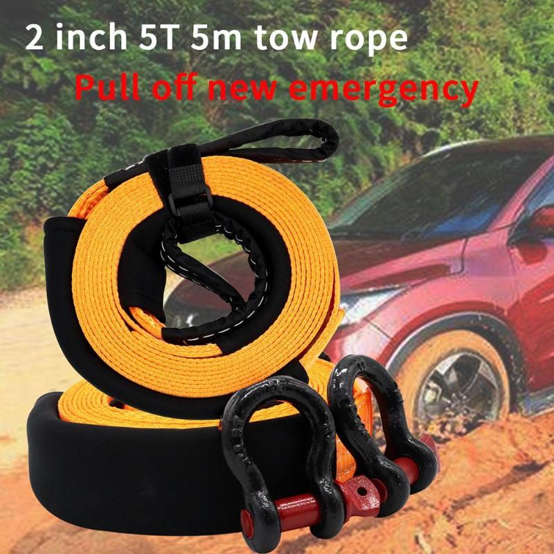 Auto Emergency Safety Towing Rope 5m 8 Tons Heavy ... – Grandado