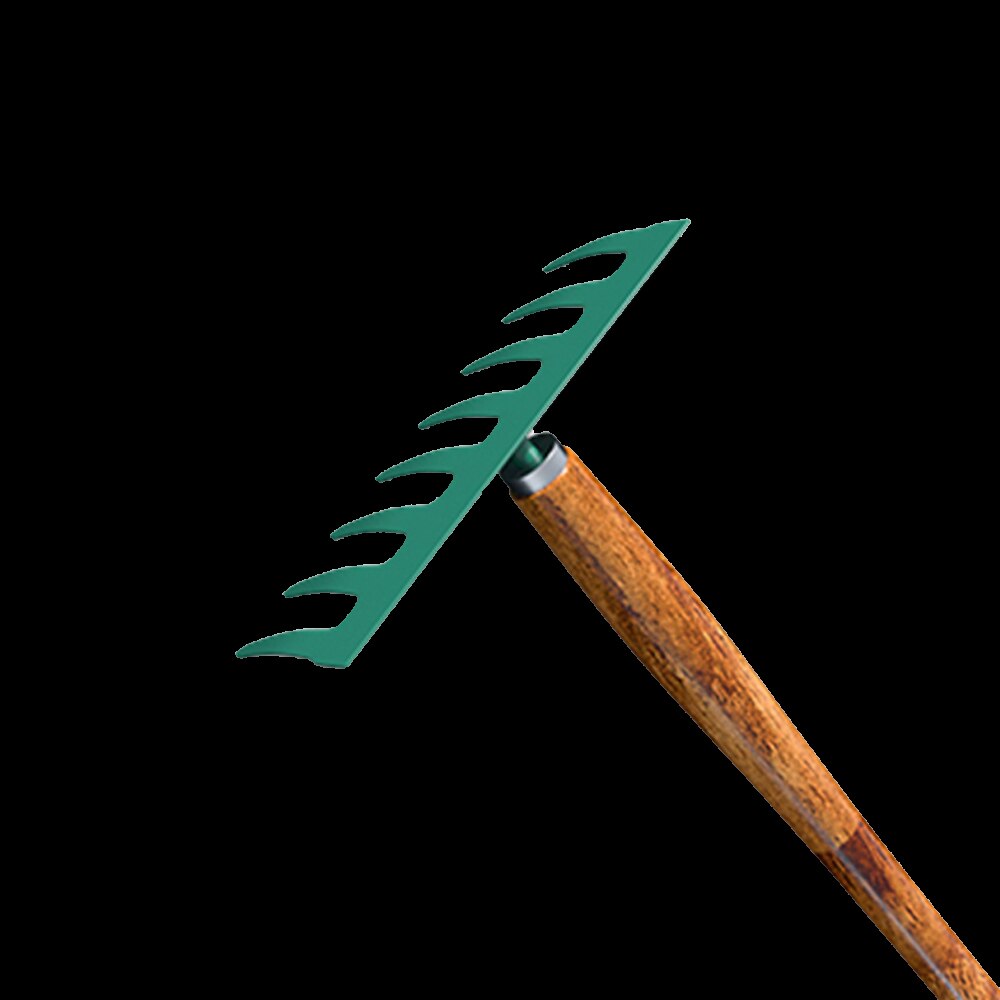 Gardening Tools 8 Tooth Rake Wooden Handle 43cm Lo... – Grandado