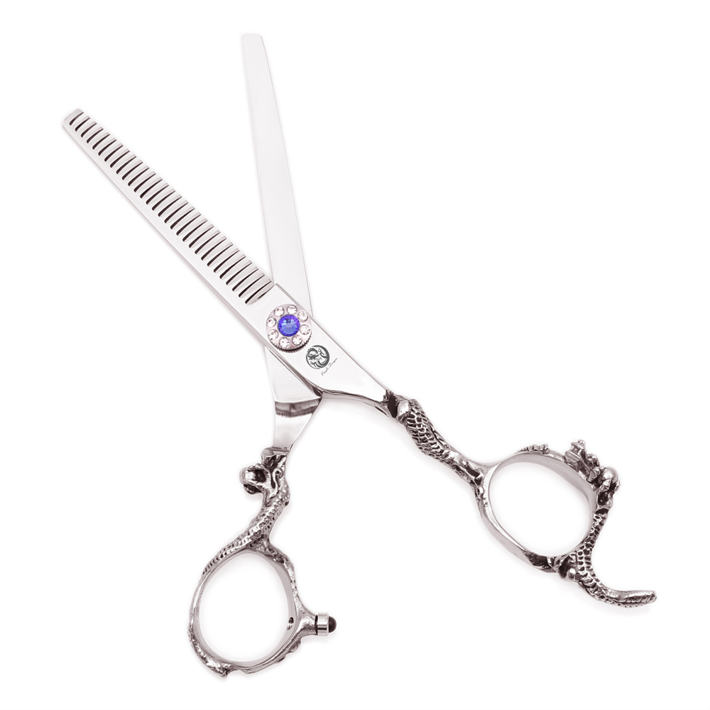 Purple Dragon Hair Scissors 6" Japan 440C Hair Cut... – Grandado